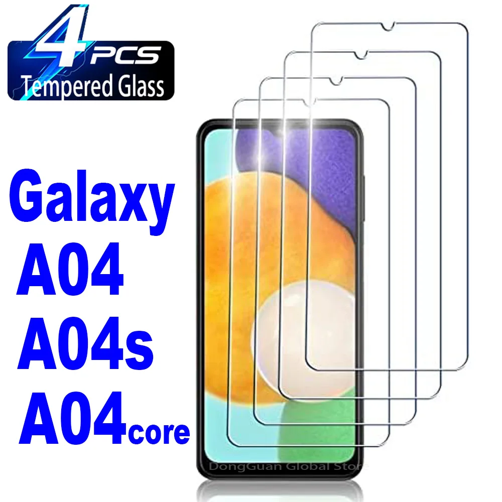 2/4Pcs Tempered Glass For Samsung Galaxy A04 A04s A04core A04e Screen ...