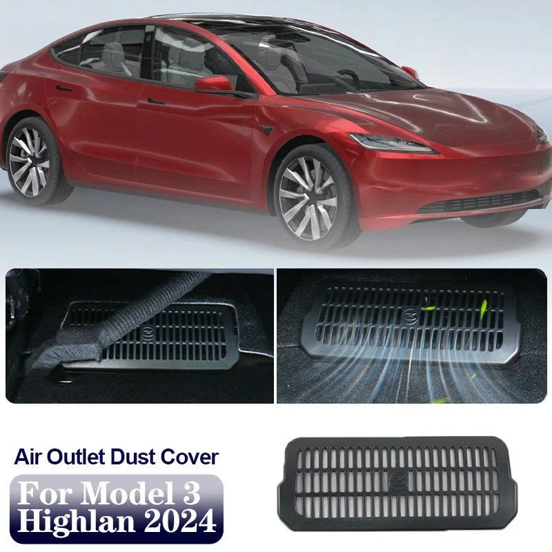 Air-Outlet-Dust-Covers-For-New-Tesla-Model-3-High-land-2024-UnderSeat ...