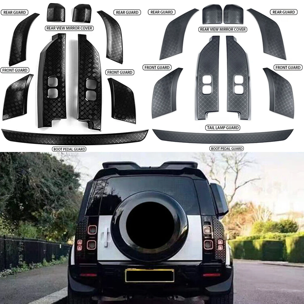 For-Land-Rover-Defender-90-110-2020-Car-Body-Protector-Front-Rear ...