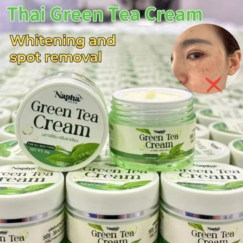 Thai Green Tea Cream Brightening Skin Tone Replenishing Hydrating Acne ...