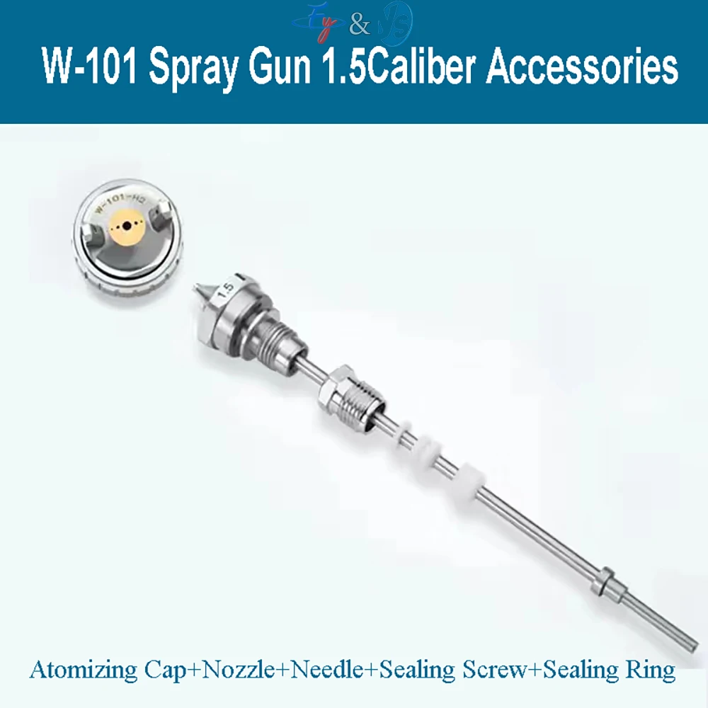 W71W77 W101 Spray Gun Spare Parts Head Nozzle Atomizing Cap Three Piece ...