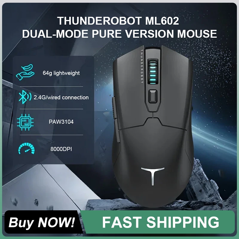 Thunderobot-ML602-Dual-Mode-Wired-Gaming-Esports-Mouse-Mice-2-4G-Wired ...