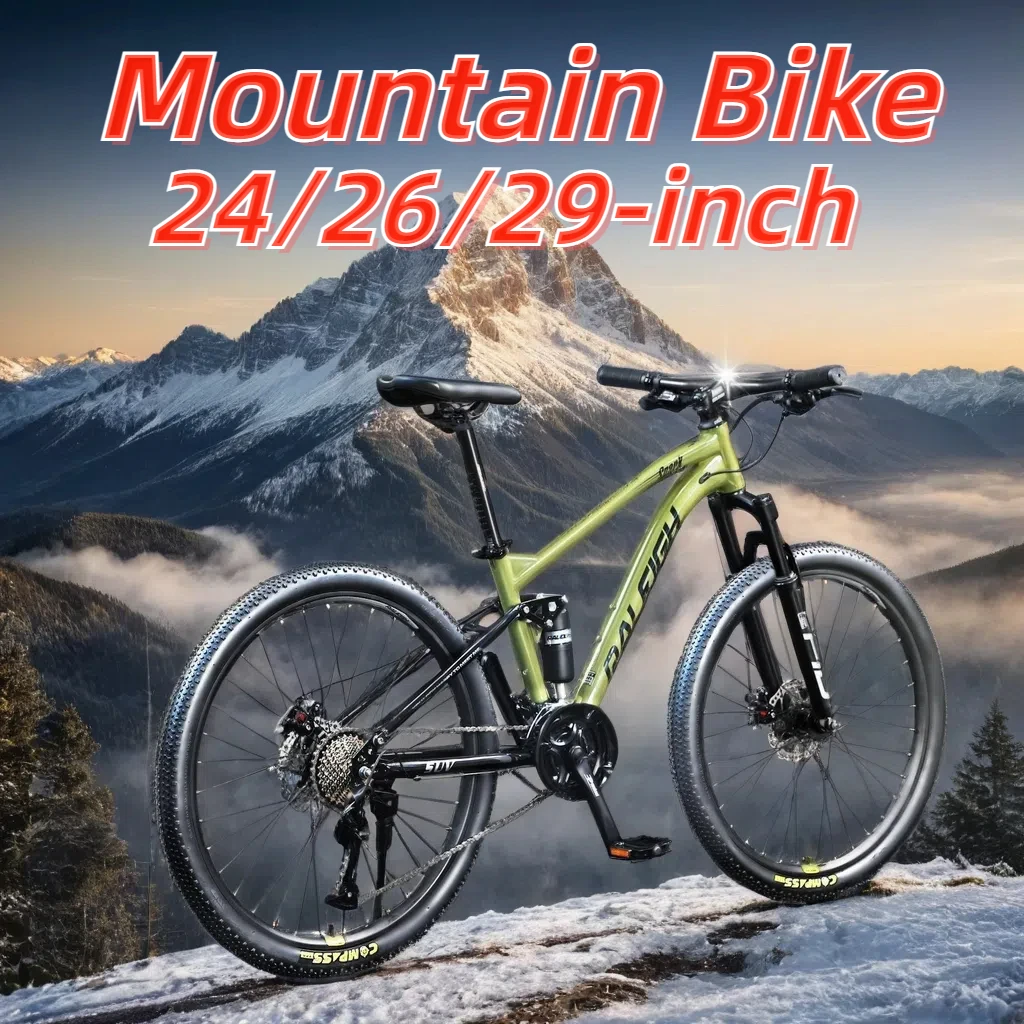 27/30Speed Soft Tail Mountain Bike 24/26/29inch MTB Full Suspension Off ...