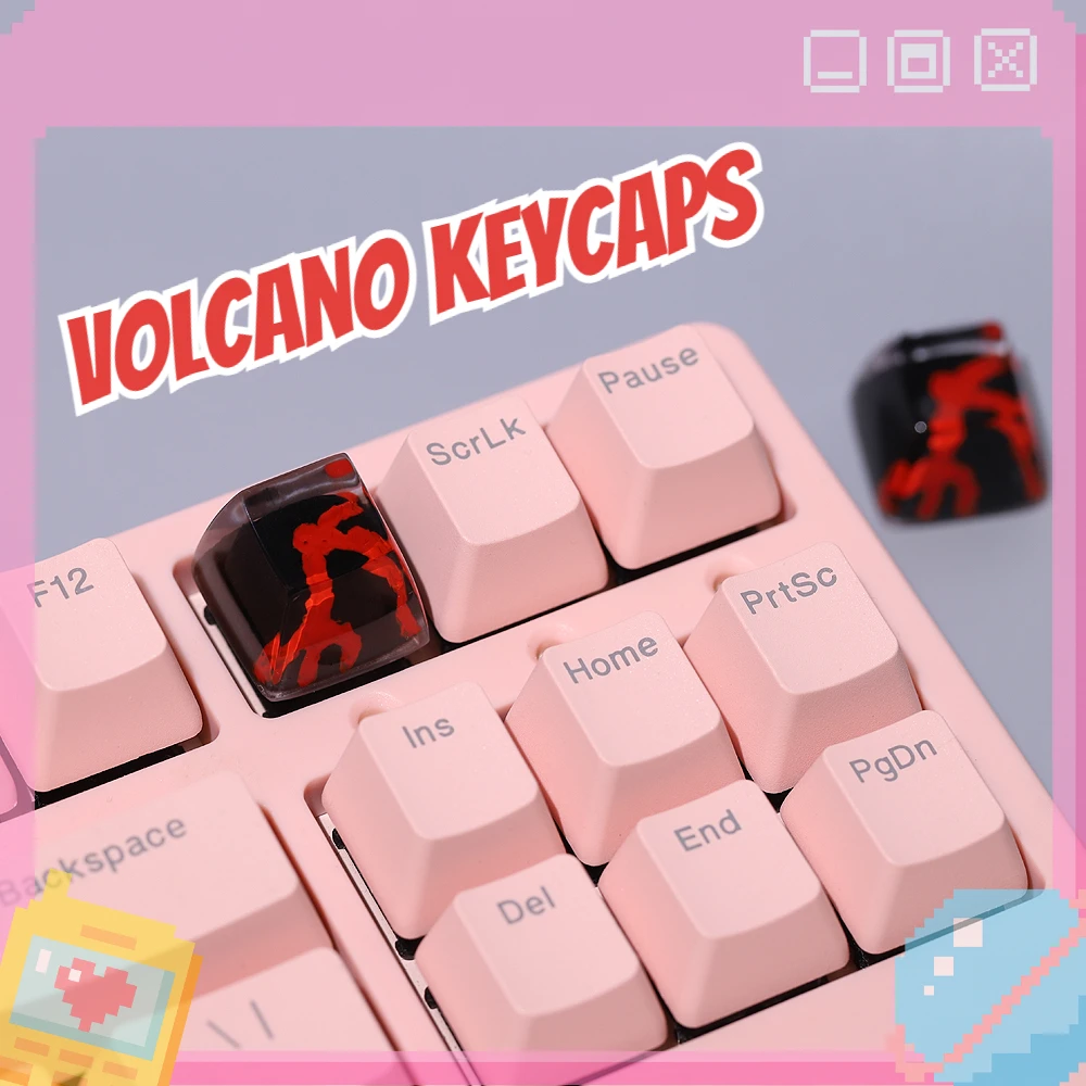 1pc-Handmade-Resin-volcano-keycaps-For-Cherry-MX-Switch-Mechanical ...