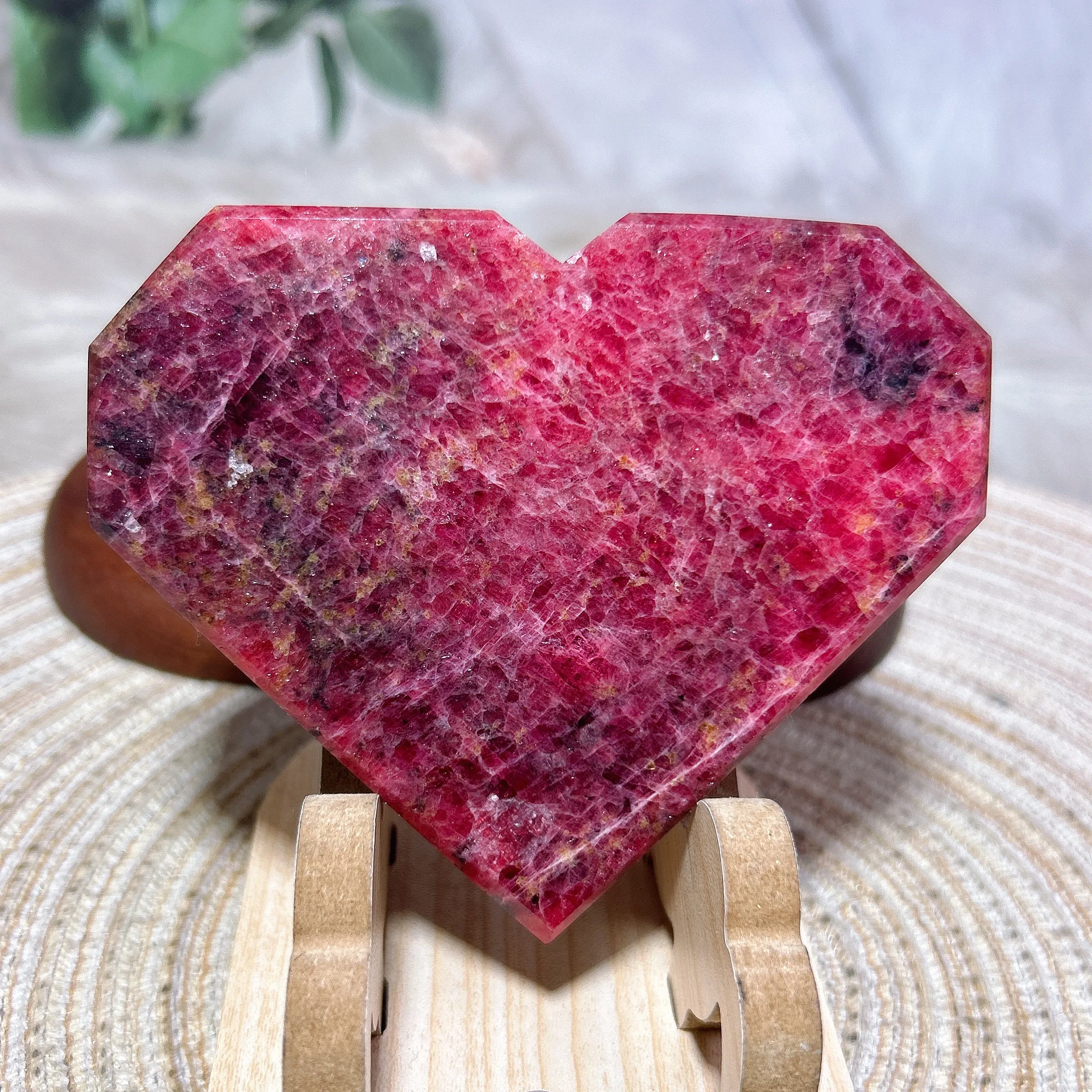 High-Quality-Natural-Crystals-Rhodonite-Heart-Healing-Reiki-Ore-Mineral ...