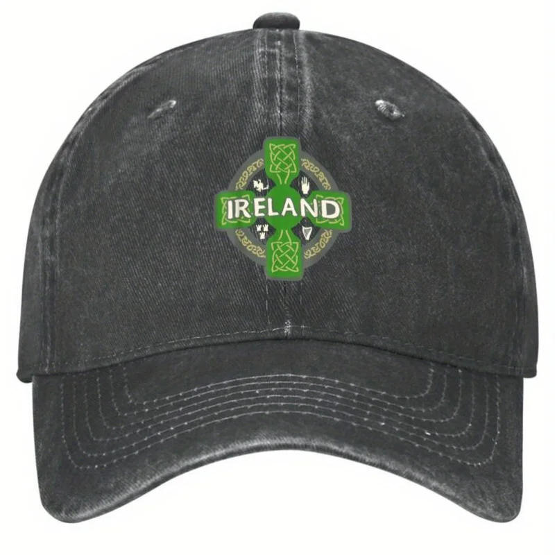 Celtic Cross Ireland Baseball Cap Polyester Casual Adjustable Adult ...