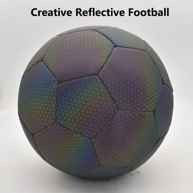 Creative-reflective-football-soccer-match-football-size-5-PU-football ...