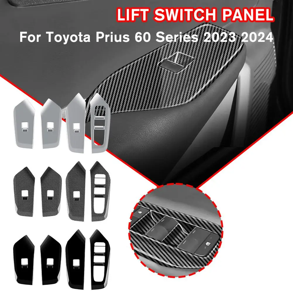 Car-Window-Glass-Lift-Switch-Button-Trim-Cover-Frame-Sticker-For-Prius ...