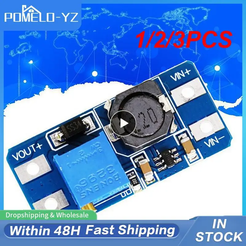 1-2-3PCS-DC-DC-Adjustable-Boost-Module-Feed-Converter-Voltage-Regulator ...