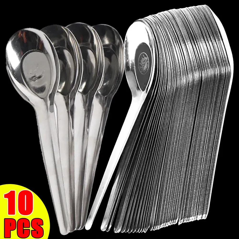 10-1Pcs-Stainless-Steel-Rice-Soup-Spoon-Large-Capacity-Dinner-Spoon-For ...