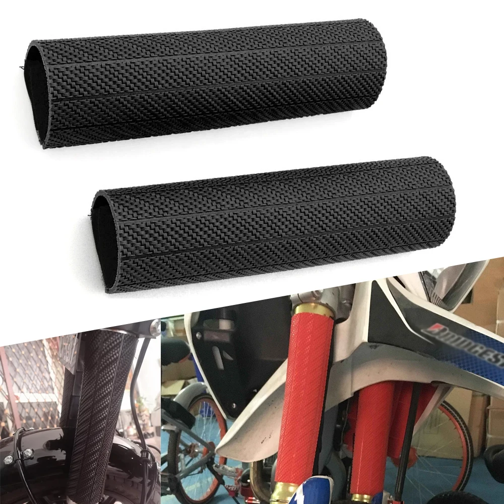 2PCS-Universal-Motorcycle-Front-Fork-Protector-Shock-Absorber-Boots ...