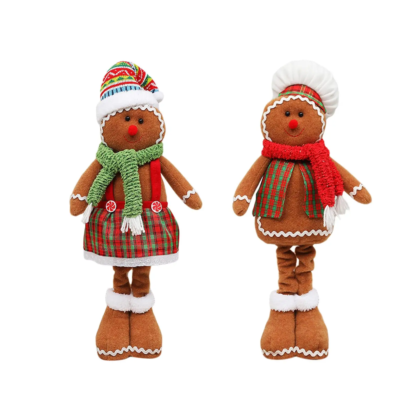 Christmas-Stretchable-Leg-Home-Decor-Stretch-Legs-Gingerbread-Man-Doll ...