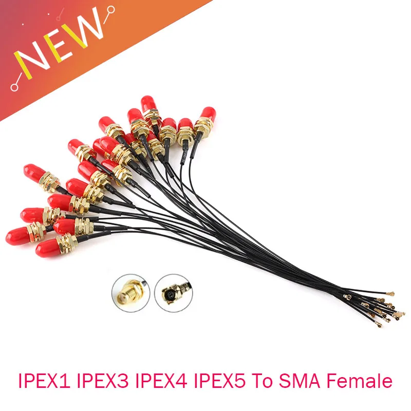 5PCS SMA / RP-SMA female to IPX1 IPX3 IPX4 IPX5 IPX RF plug Pigtail ...