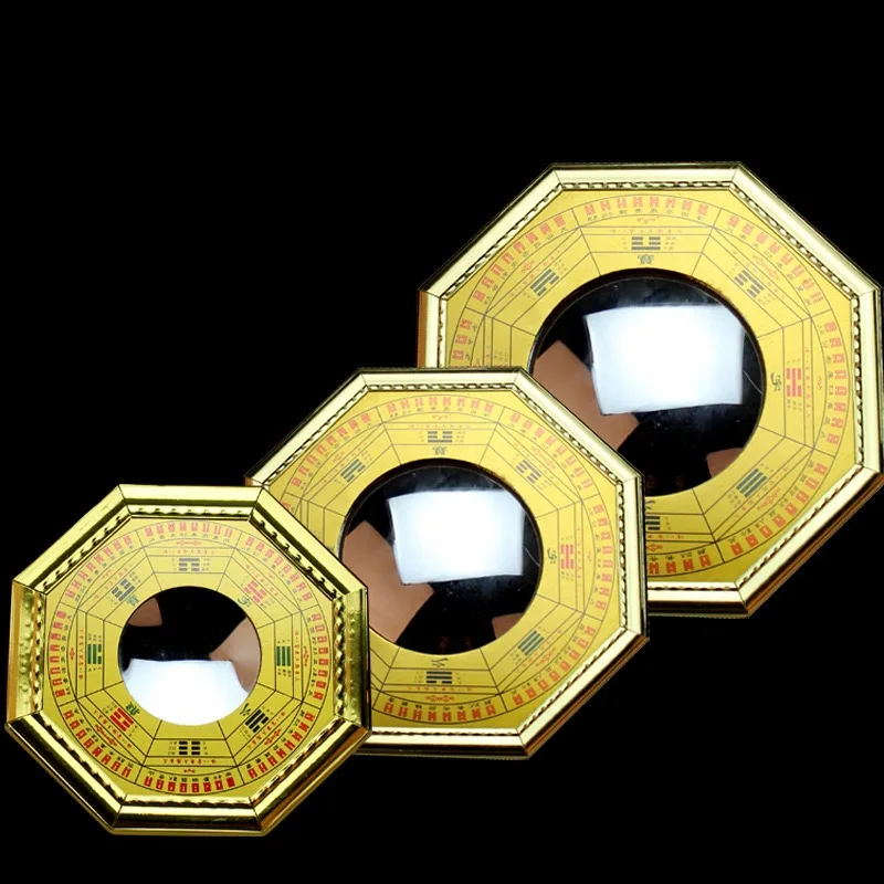 Chinese-Feng-Shui-Dent-Concave-Convex-Metal-Bagua-Pakua-Mirror-Compass ...