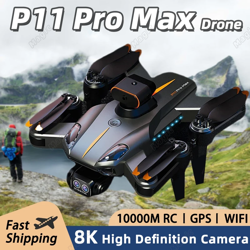 P11-Pro-MAx-Drone-8K-Professional-HD-Camera-GPS-Wifi-Four-way ...