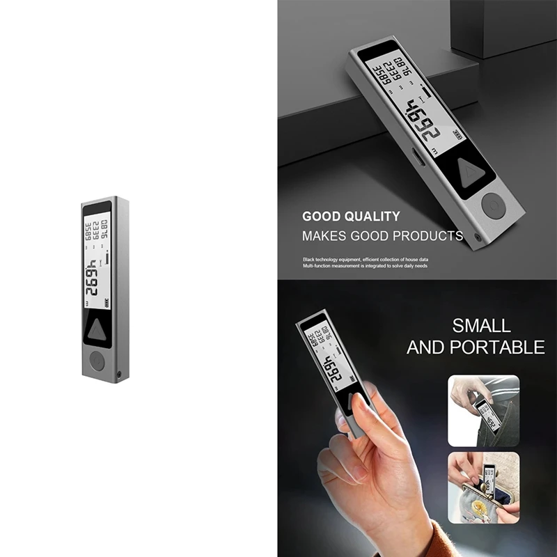 Mini Distance Meter Trena Measuring Tape Handheld Metre , Home Building ...
