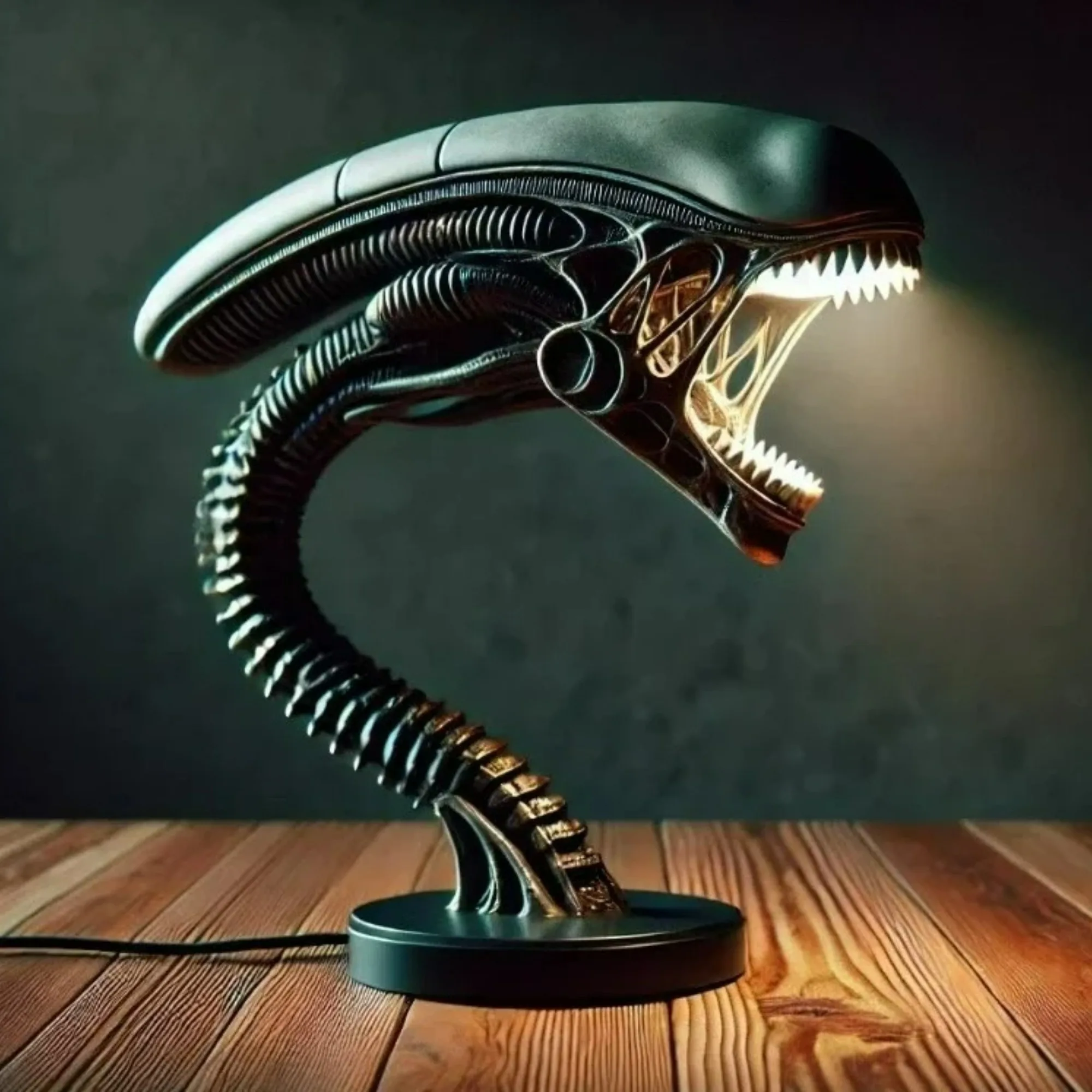 Alien Resin Figurine Lamp Stand Bedroom Decorative Extraterrestrial ...