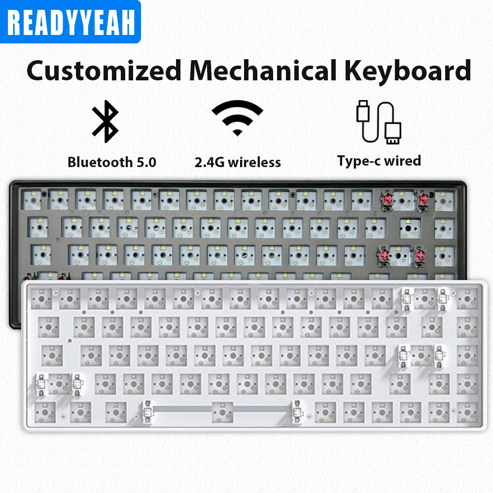 68-Keys-Mechanical-Keyboard-Kit-Compatible-3-5-Pins-Switch-Hot-Swap ...