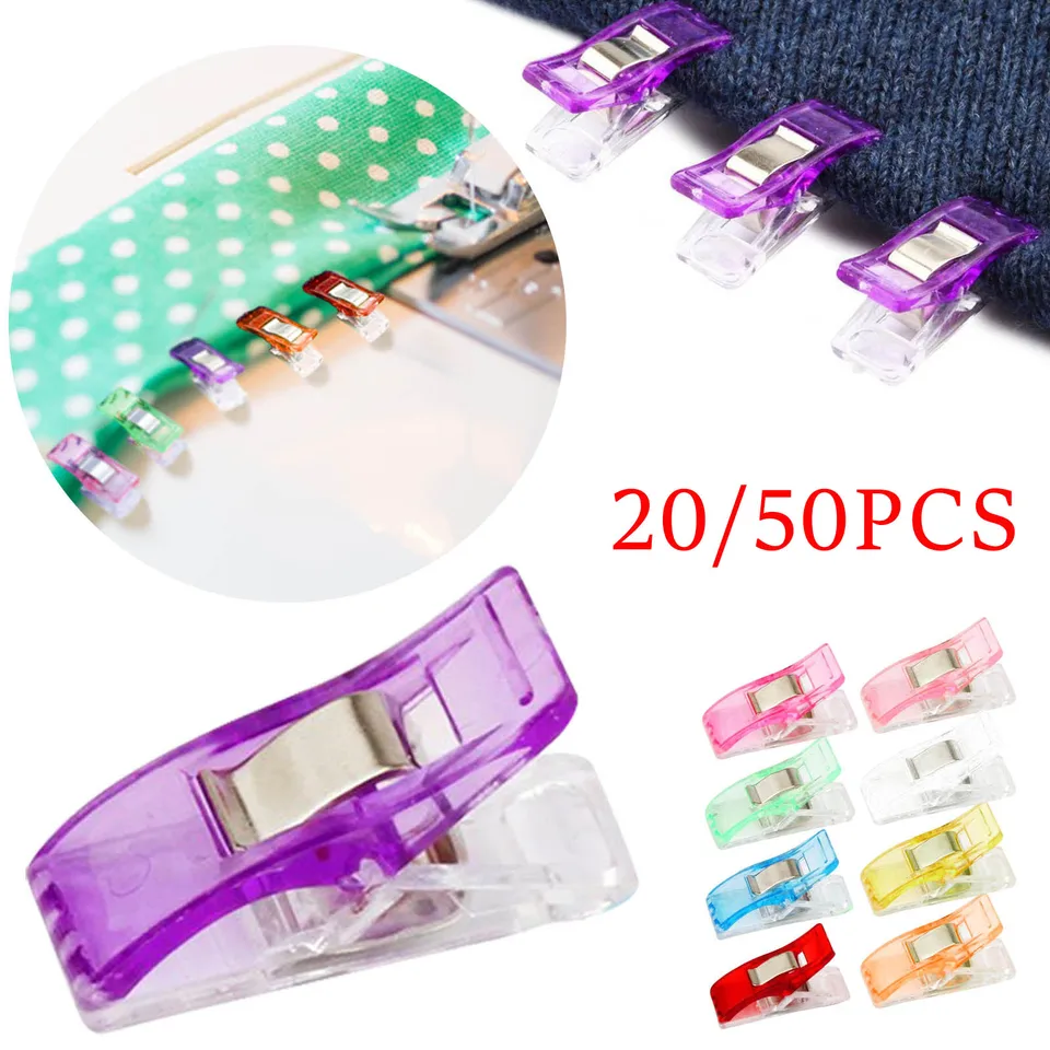 Multicolor Craft Clips 100pcs Sewing Fabric Clips - Multicolor Plastic ...