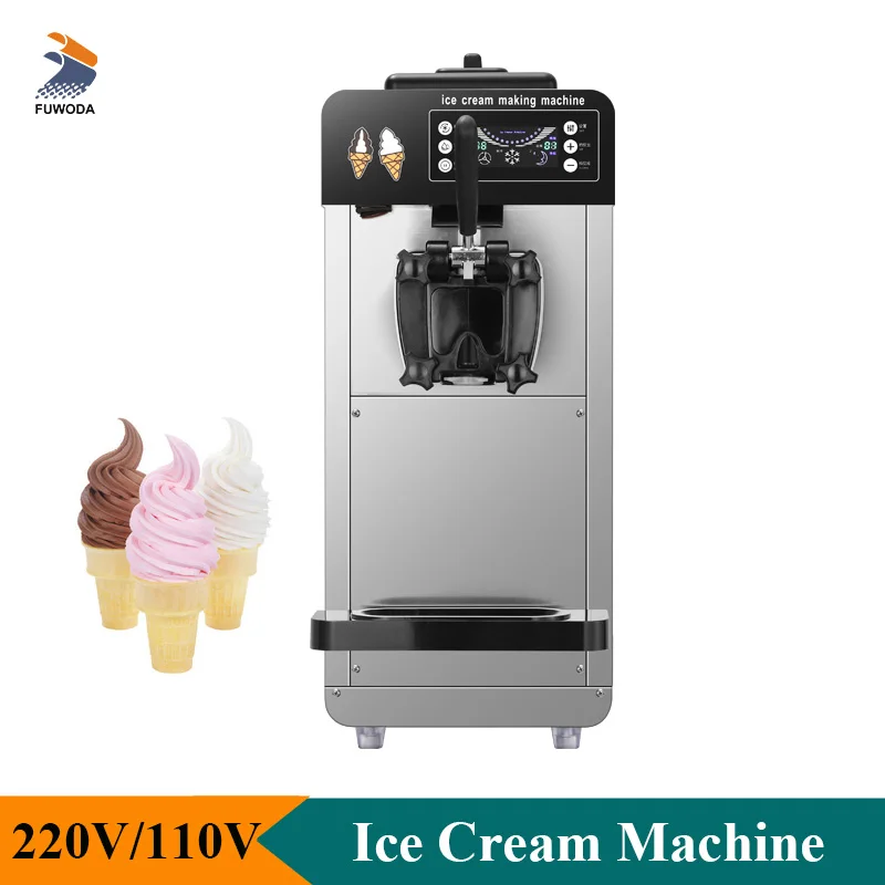 Automatic-110V-220V-Ice-Cream-Making-Machine-6L-Tank-Single-Flavor-Soft ...