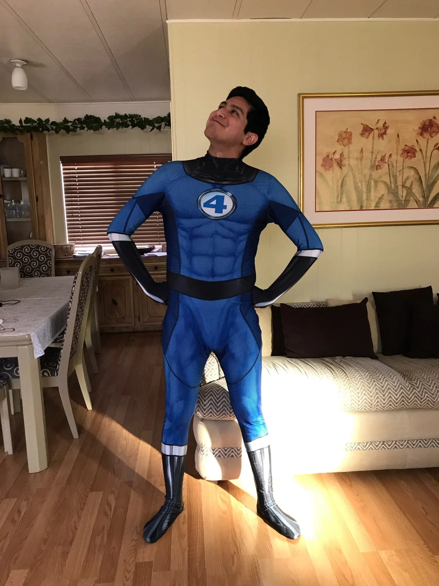 Adults Kids Fantastic Four Cosplay Costume Boys Men Zentai Catsuits ...