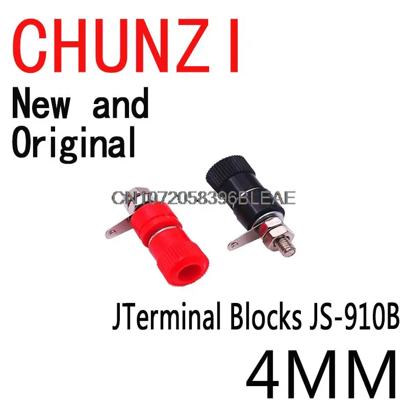 5PCS-New-And-Original-Terminal-Blocks-Black-Red-Terminal-Connector ...