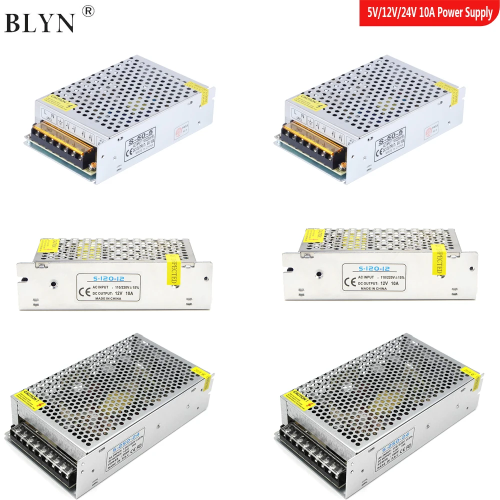 12V-10A-Power-Supply-DC-24V-5V-PSU-120W-240W-50W-LED-Lighting ...