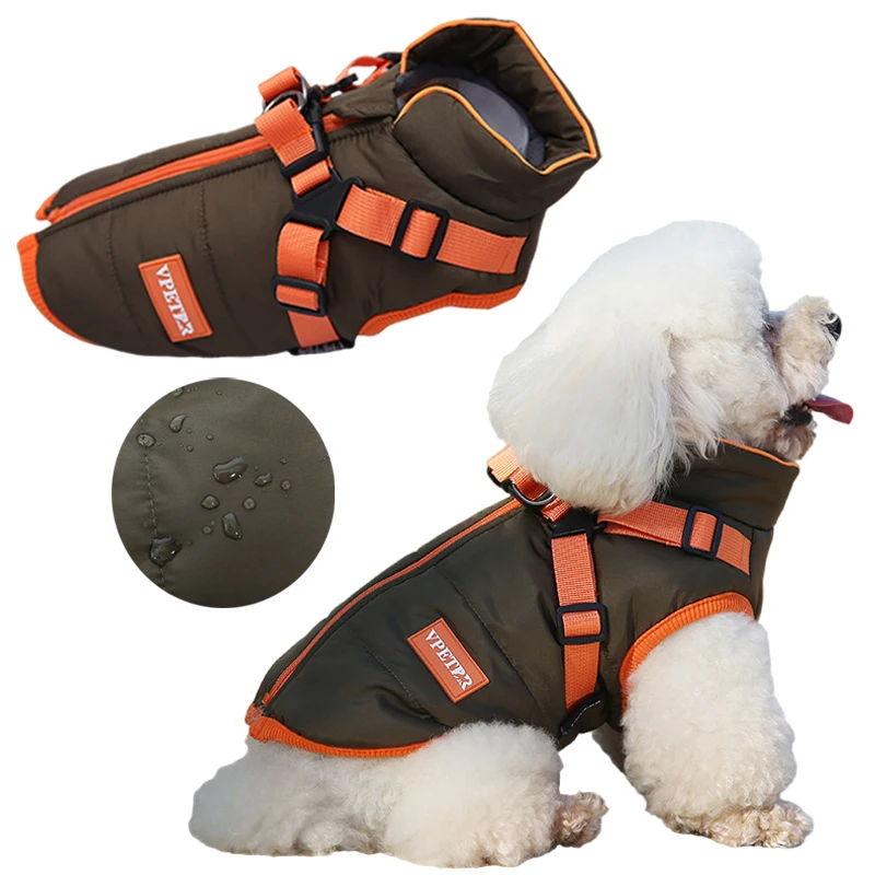 Waterproof-Pet-Clothes-for-Small-Medium-Dogs-Jacket-Puppy-Warm-Padded ...