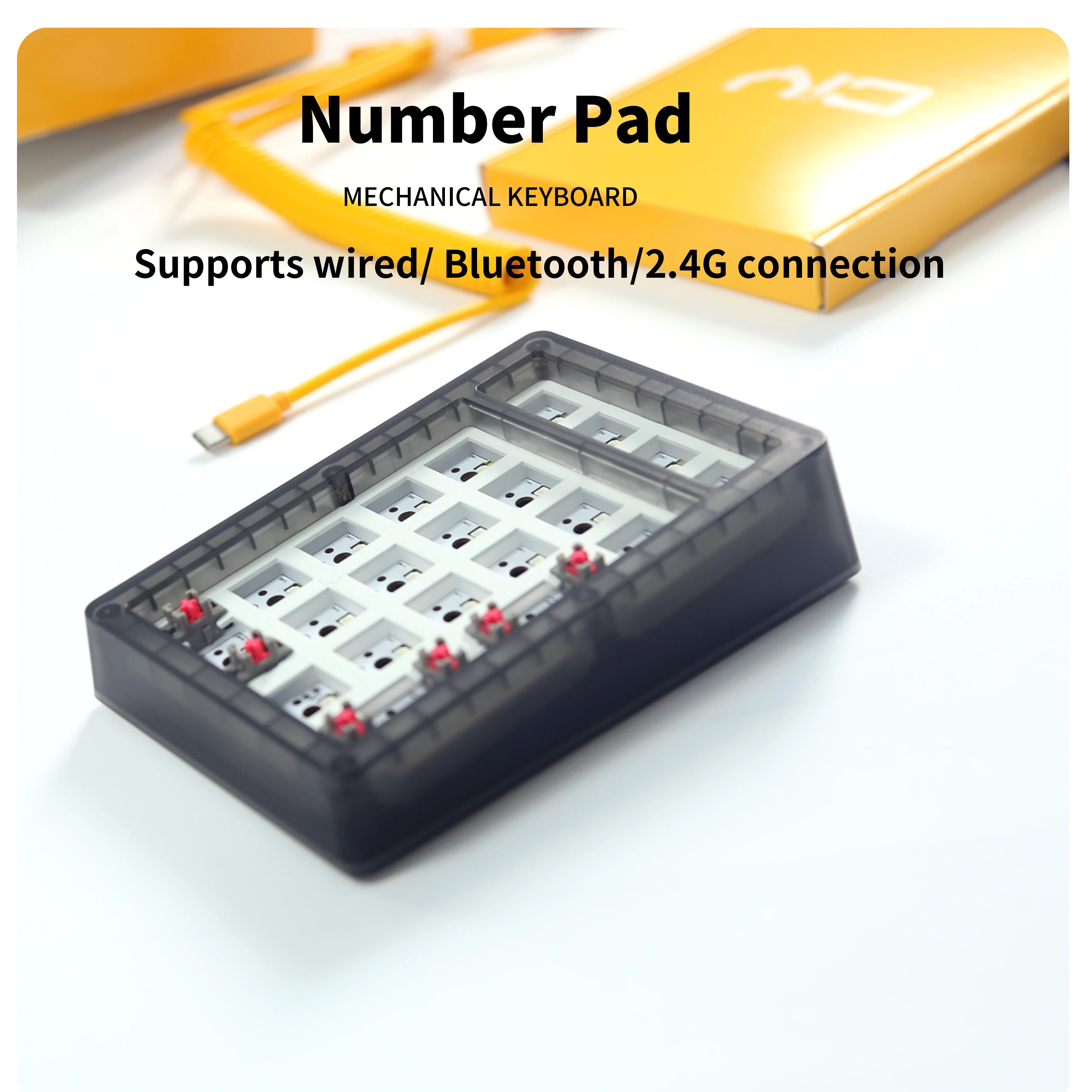 CAKE21-3-Modes-PAD-Numeric-Keypad-Mini-Mechanical-Keyboard-Numpad-RGB ...