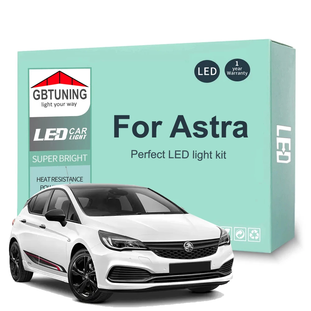 LED Interior Light Bulb Kit For Vauxhall Opel Astra G H J K GTC 1998 ...