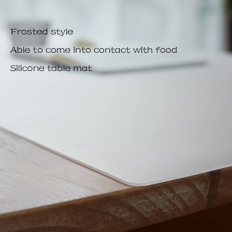 Transparent-Silicone-Mat-Table-Cloth-Waterproof-Frosted-Table-Top ...