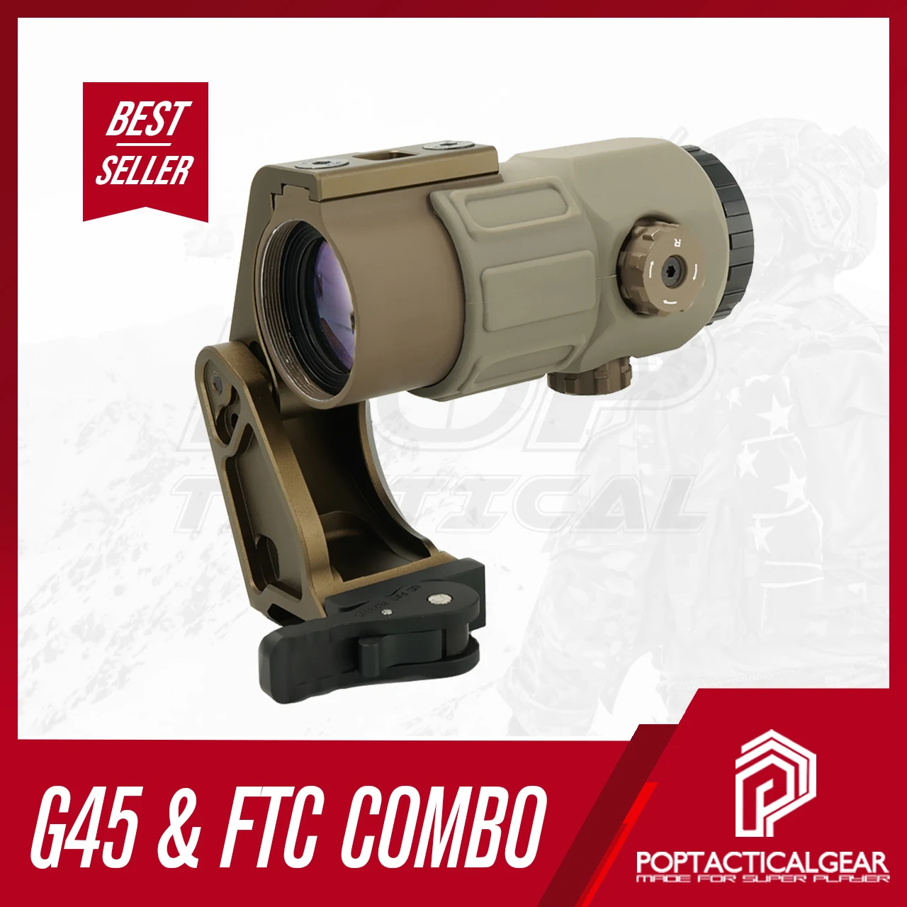 Tactical-G45-5X-Magnifier-Scope-With-FAST-FTC-Mount-Combo-For-Airsoft ...