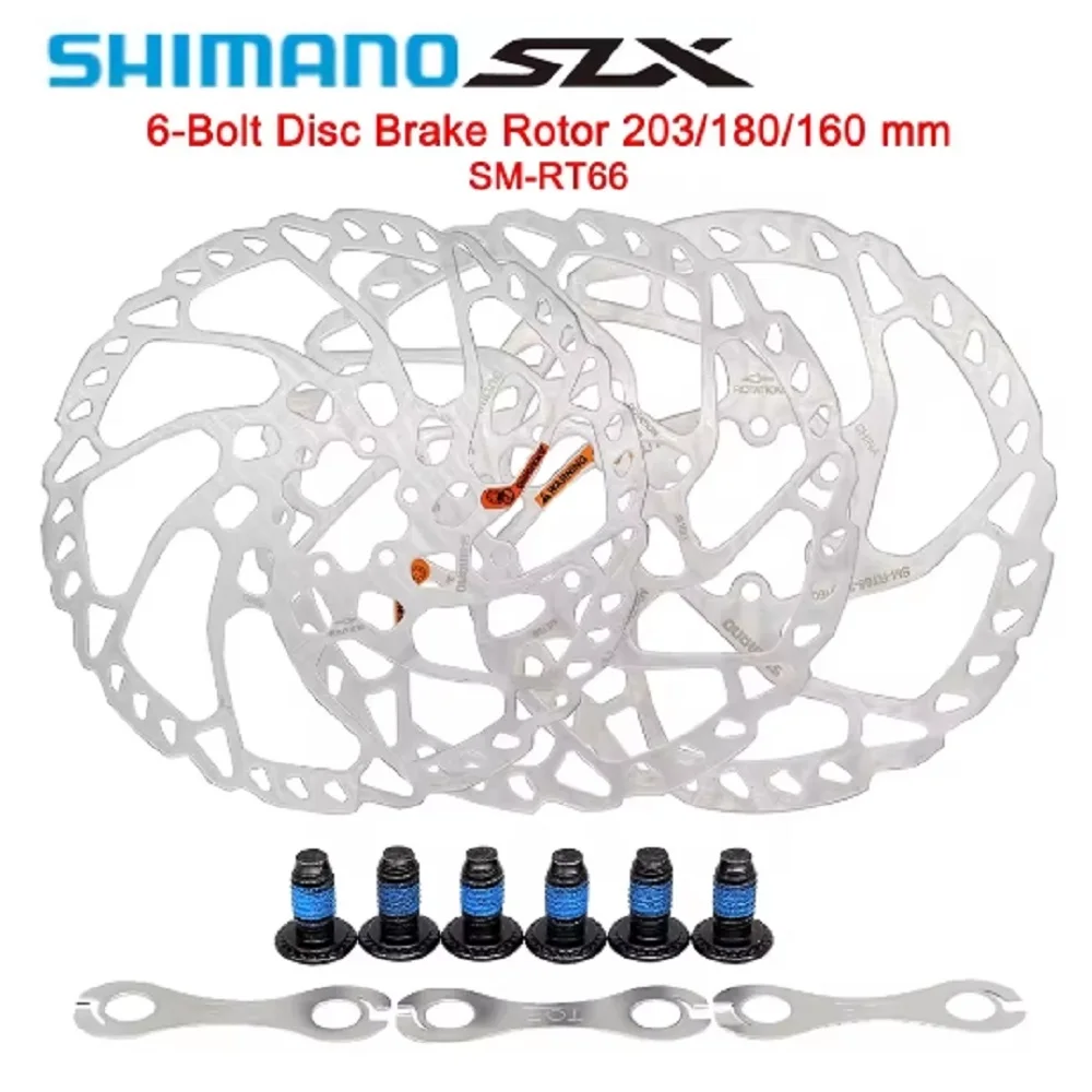 SHIMANO SLX M670 Brake Rotors for MTB Bike RT66 Anti-loosen 160/180 ...