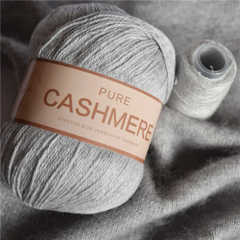 Pure Natural Mongolian Cashmere Yarn Crochet Lana Para Tejer Knitting ...