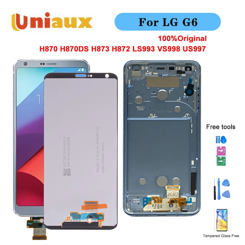 Original 5.7"For LG G6 LCD Display Touch Screen LG G6 H870 H870DS H872 ...