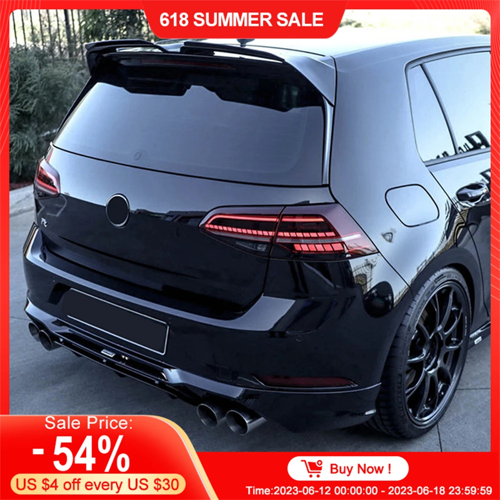 Oettinger Style Gloss ABS Rear Roof Spoiler Rear Trunk Diffuser Wing ...