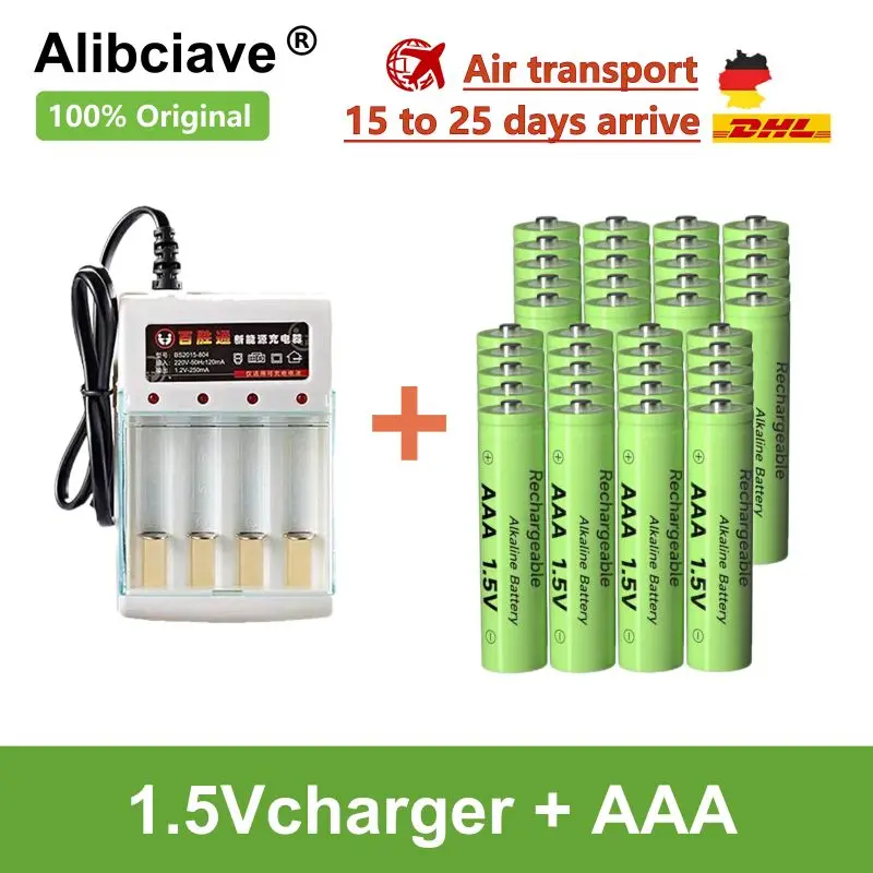 Alibciave 100% Original Rechargeable battery NI-MH 1.5VAAA battery for ...