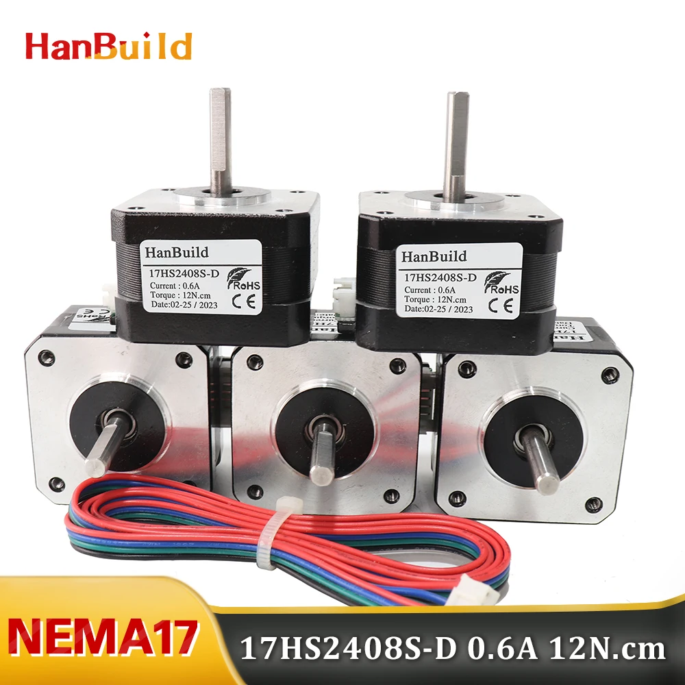 5PCS-42BYGH28Motor-5pcs-17HS2408S-4-lead-H28mm-For-CNC-3D-Printer-42 ...