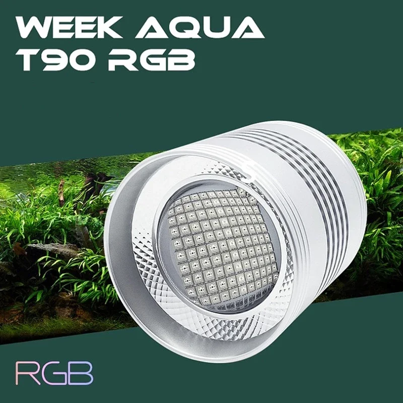 Week Aqua T90 Pro App Rgb-uv 90w Fish Tank Bracket Downlight Dimming ...