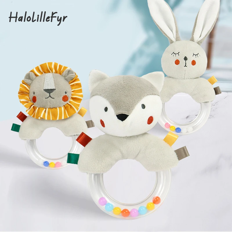 Baby-Hand-Rattles-Soother-Toys-Cartoon-Animal-Hand-Ring-For-Infant ...