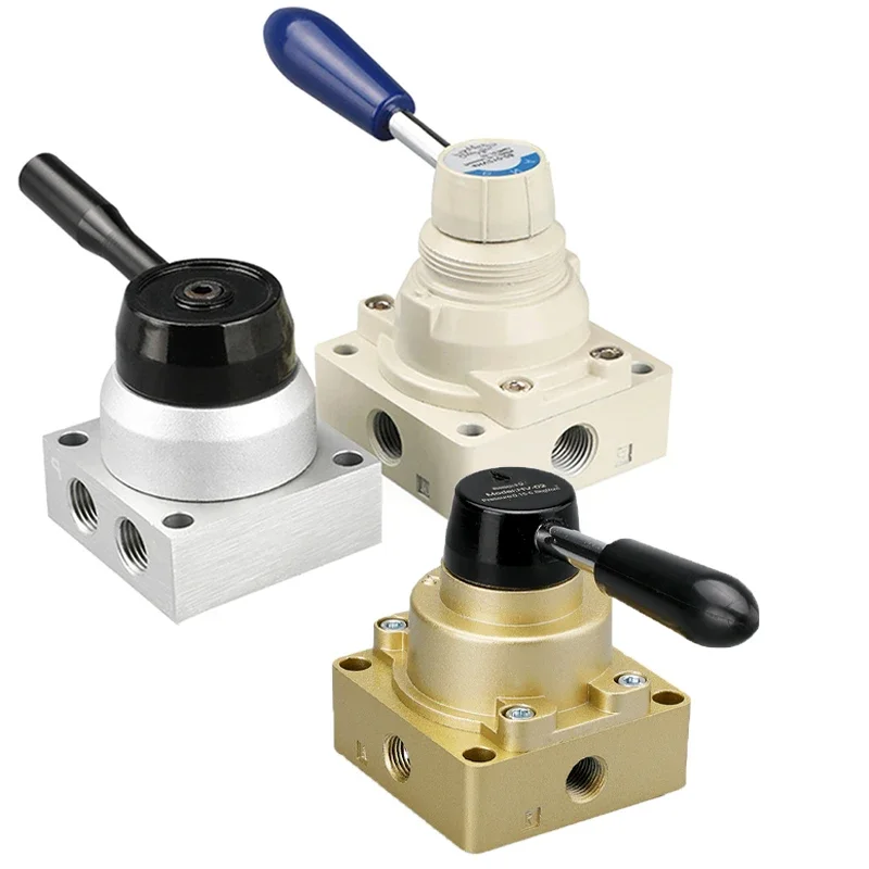 Pneumatic-Three-Way-Four-Way-Hand-Operated-Rotary-Valve-Hv-02-03-Manual ...