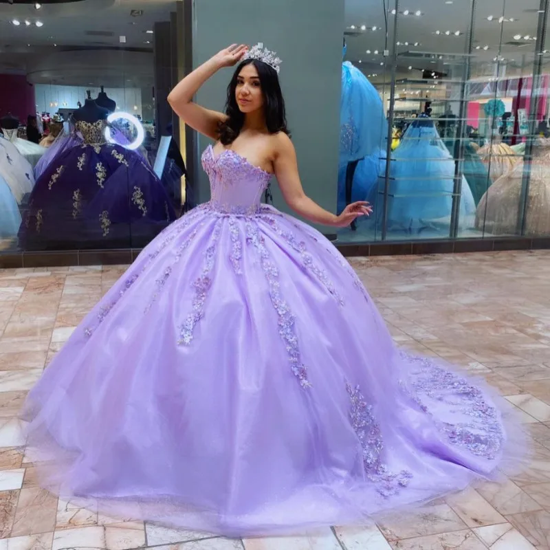 Sparky-Lavender-Princess-Quinceanera-Dresses-Sequins-Lace-Appliques ...