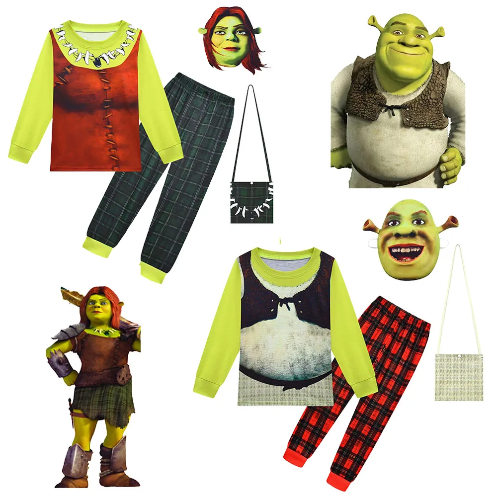 Fiona Shreks Children Halloween Cosplay Costume Girls Short Sleeve ...