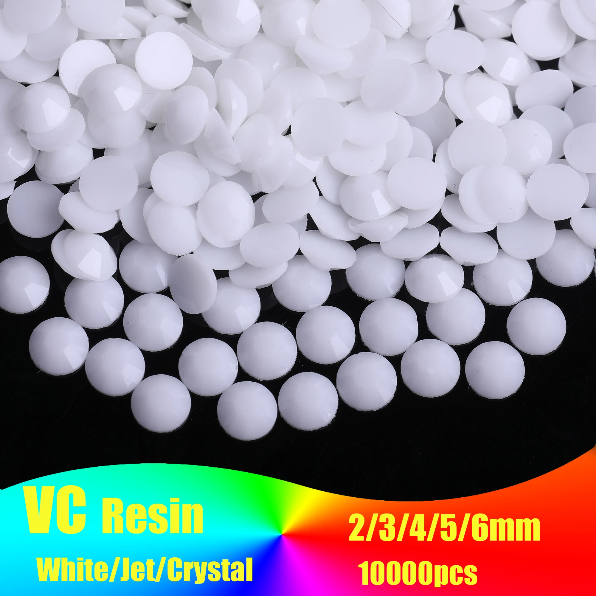 Resin-White-Jelly-Rhinestones-Embellishments-For-Crafts-Tumblers ...
