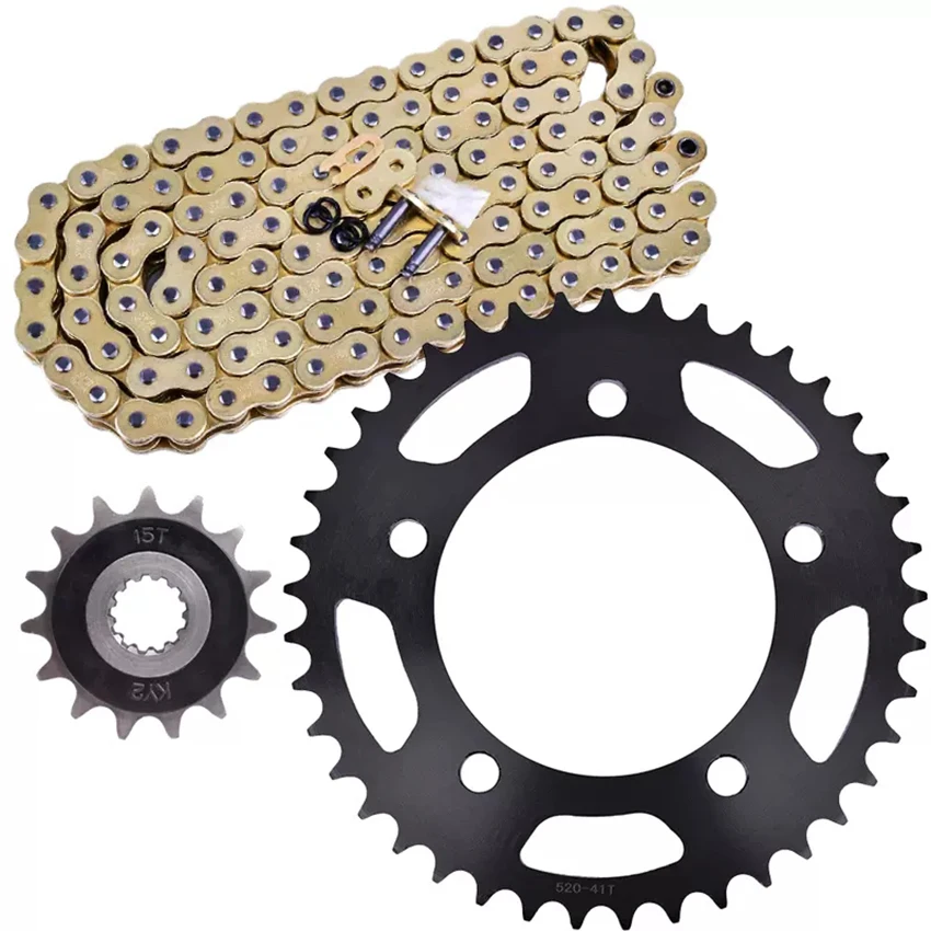 HIGH-PERFORMANCE-GOLD-O-RING-520HV-CHAIN-SPROCKET-KIT-RACING-PARTS-for ...