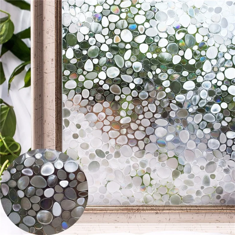 Translucent Cobblestone Frosted Window Privacy Film Self Adhesive for ...