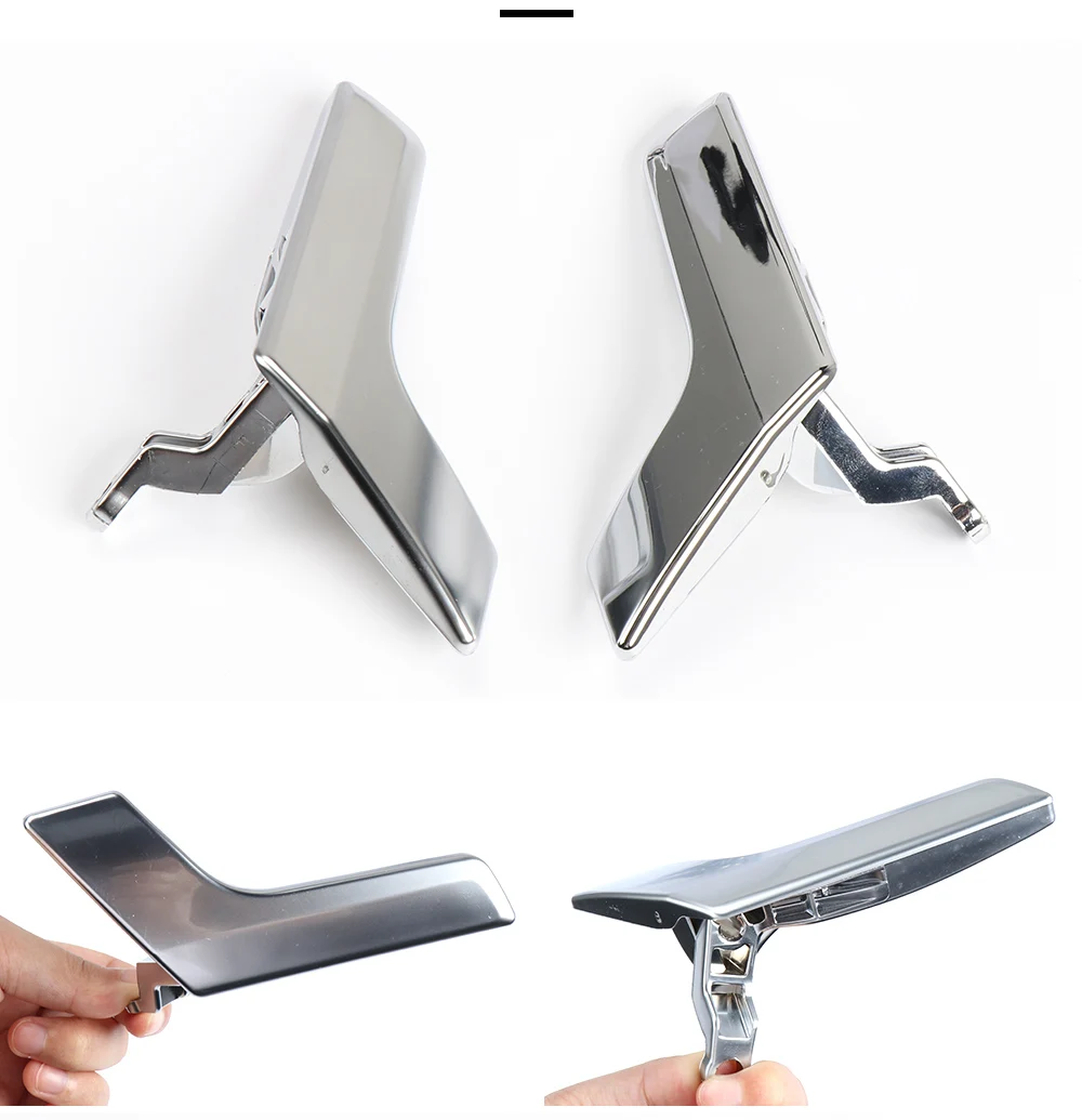 Poignees,Poignée de porte d'ouverture chromée pour intérieur de voiture ...