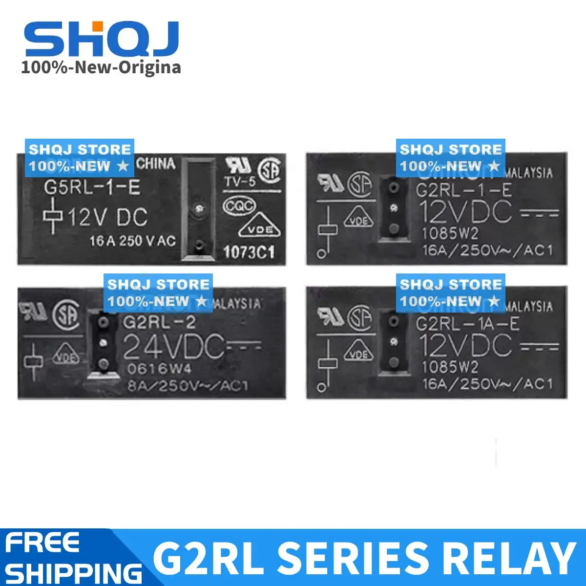 릴레이 G2RL 1 E 24VDC G2RL 2 G2RL 1 G2RL 1A E, 12V, 24V, 5V, G2RL 시리즈, 100% 신제품, 10 개| | - AliExpress