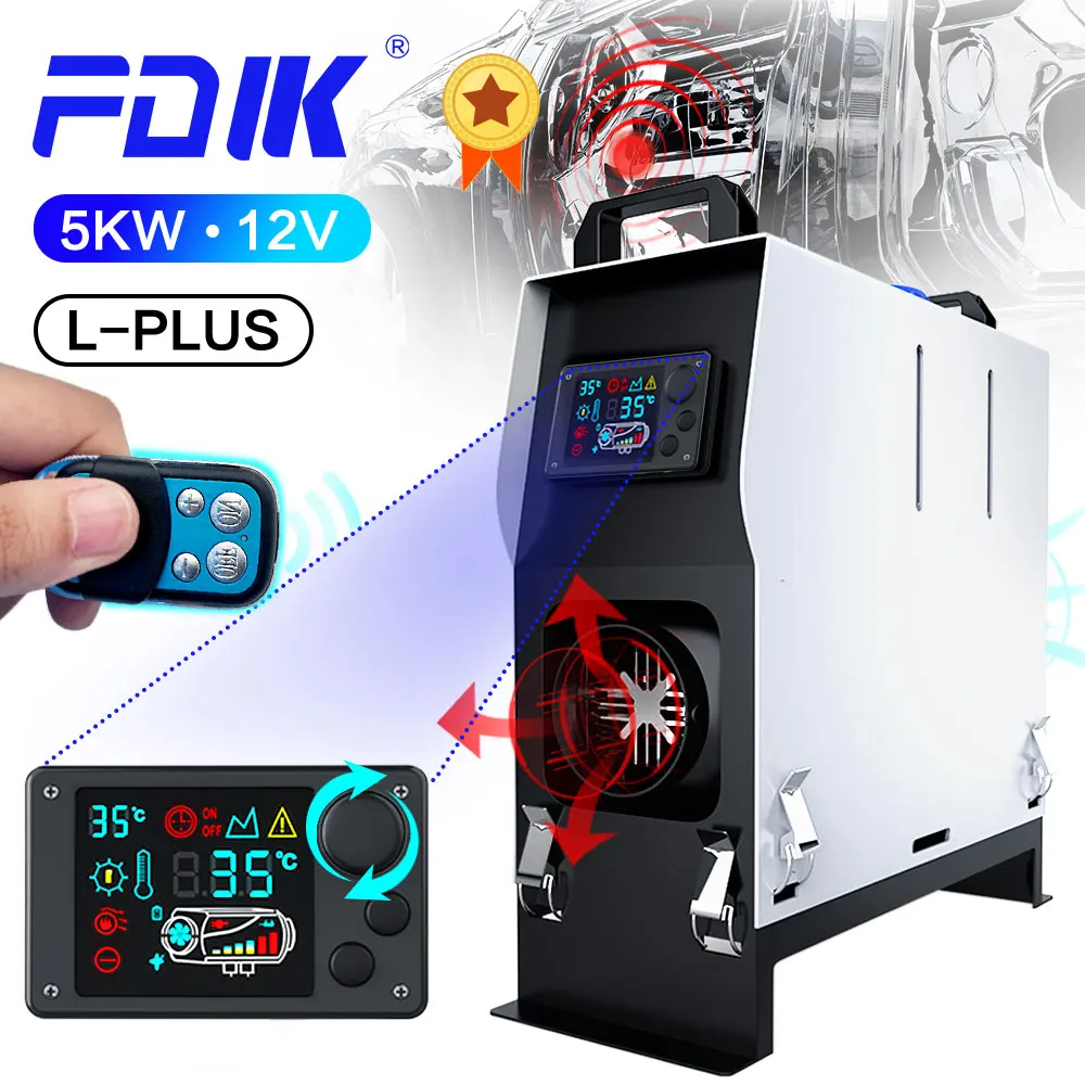 Fdik Portable Auxiliary All In One Diesel Heater 5kw Lcd For Garage ...