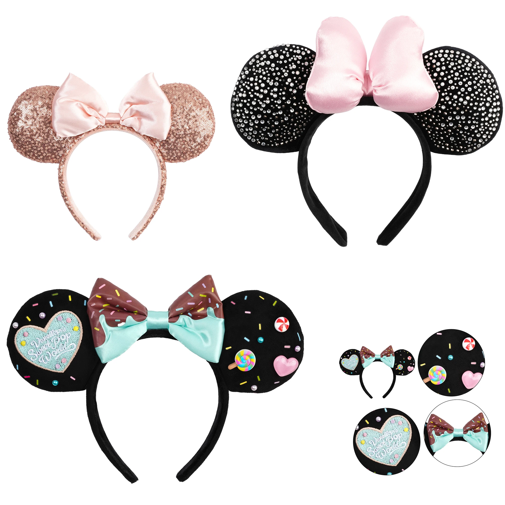 2025 Disney Minnie Mouse Ear Headband New Holiday Christmas Snowman ...